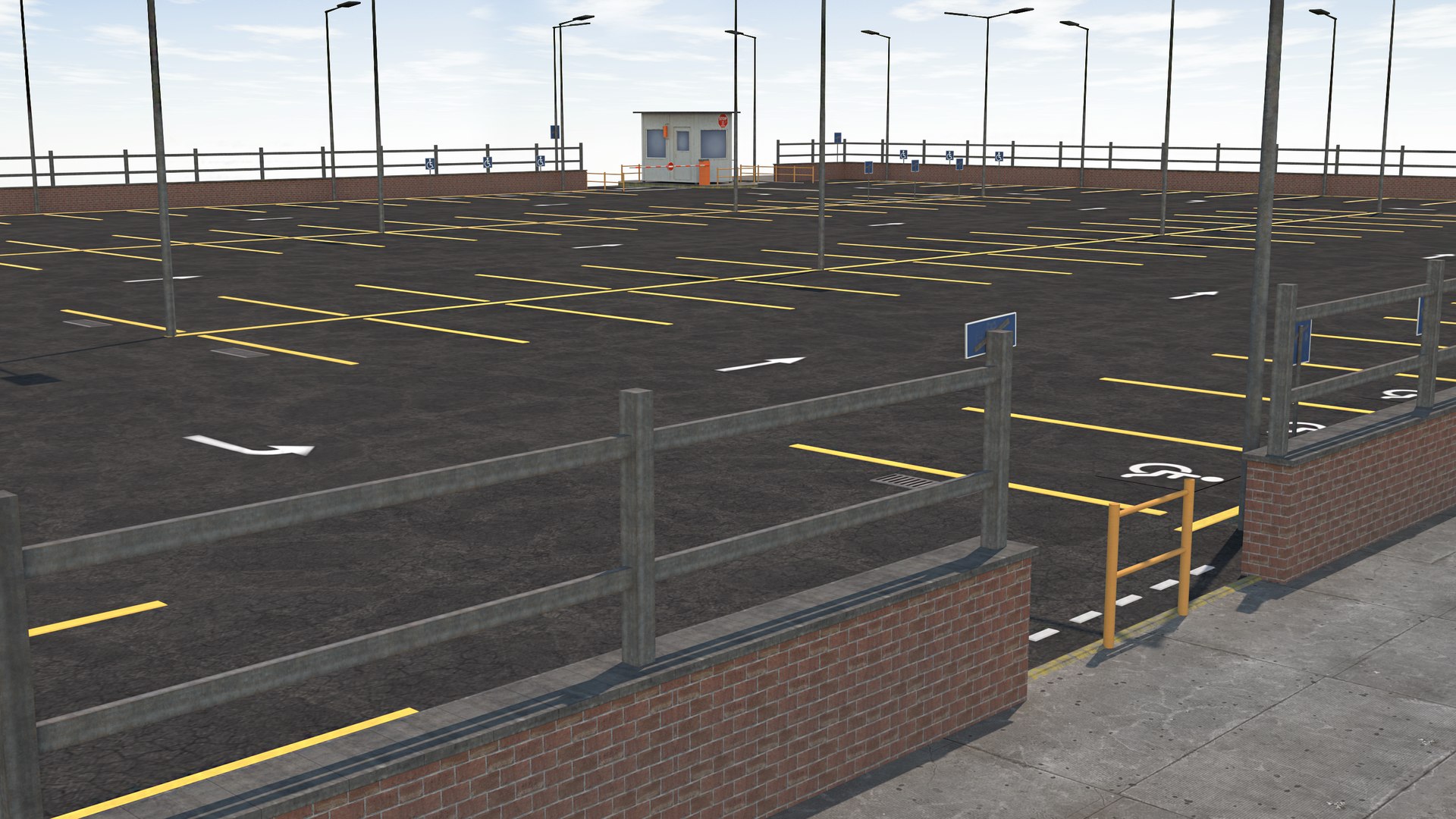 3D Parking Lot - Scene - TurboSquid 1898975