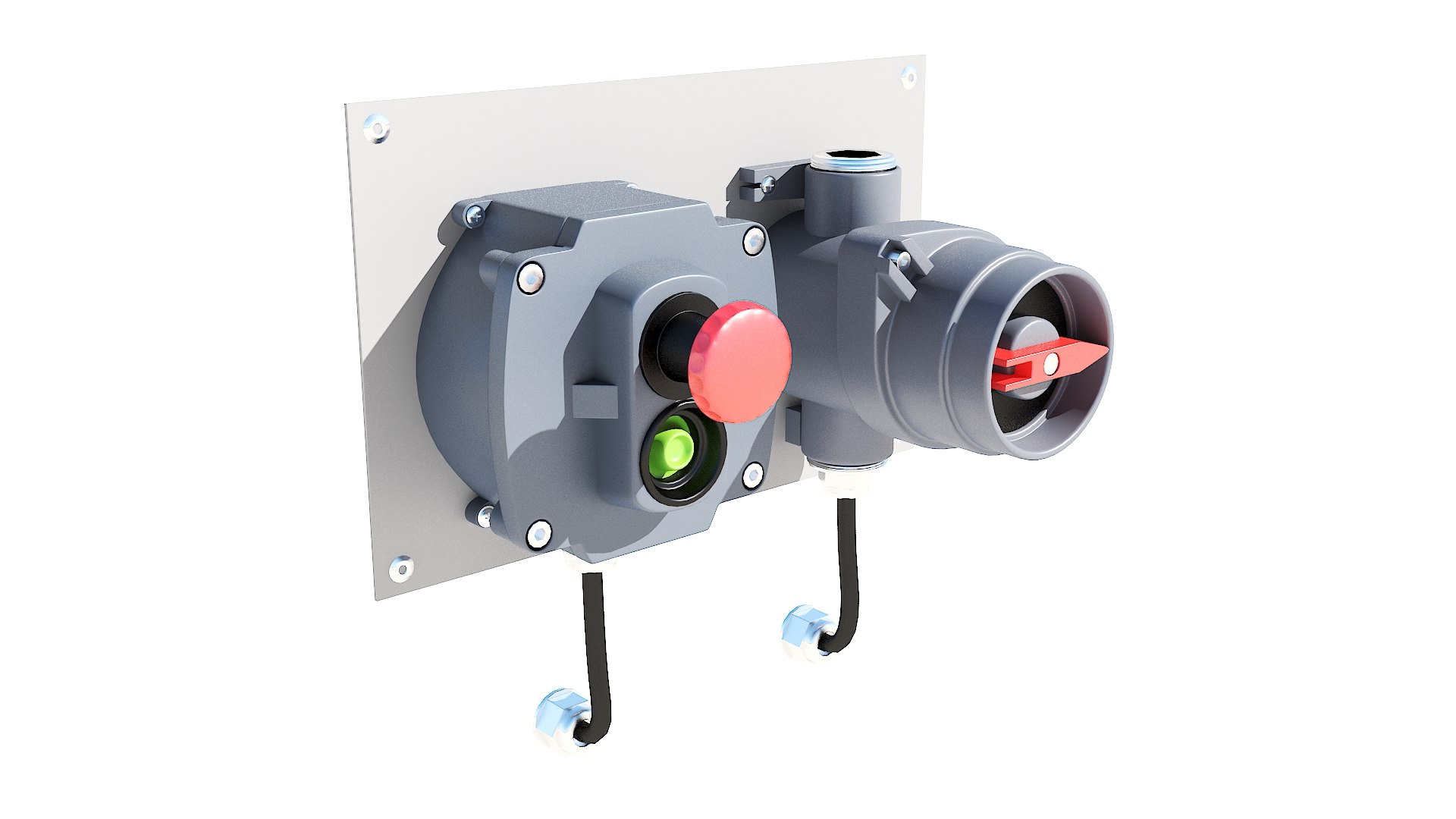 Industrial power switch 3D - TurboSquid 1602523