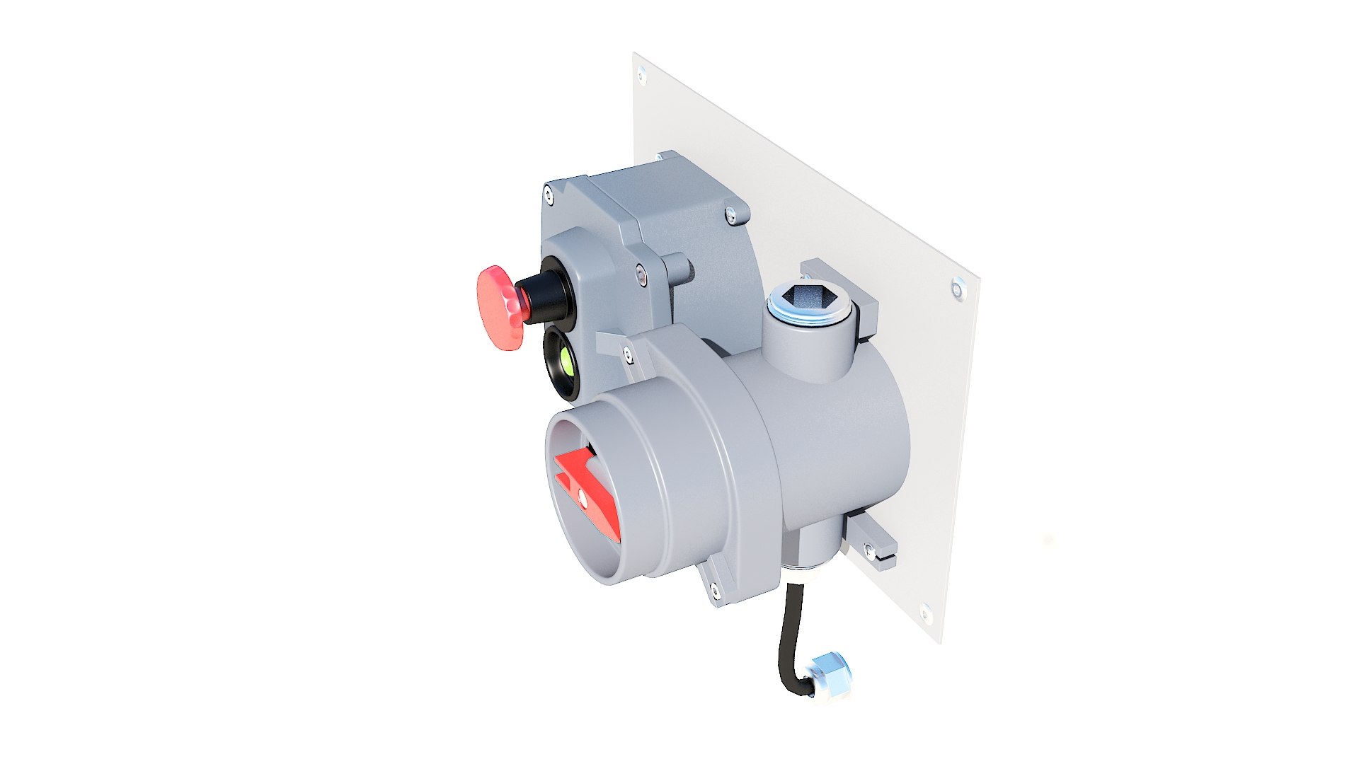 Industrial power switch 3D - TurboSquid 1602523