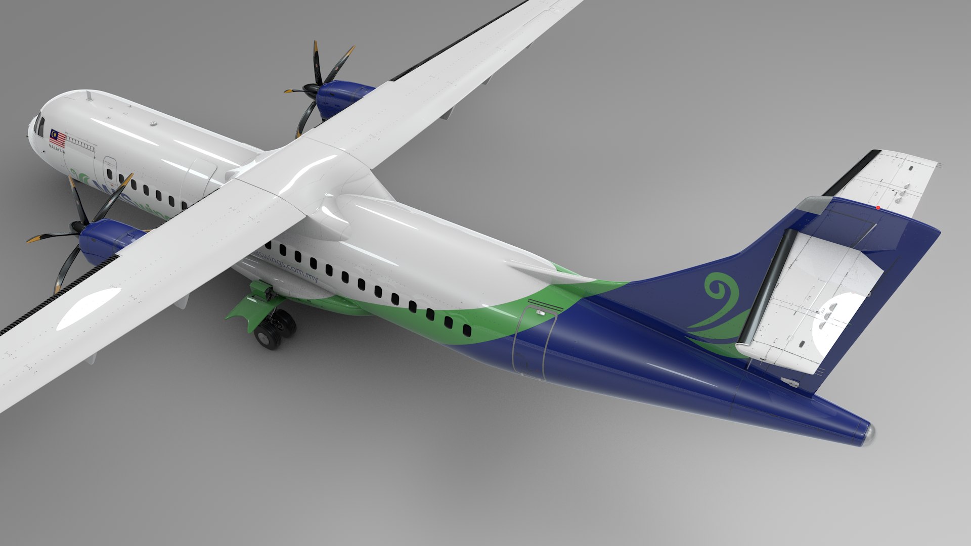 3D ATR 72 MASwings L1687 - TurboSquid 1901689