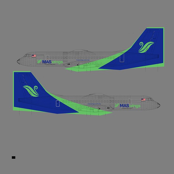 3D ATR 72 MASwings L1687 - TurboSquid 1901689