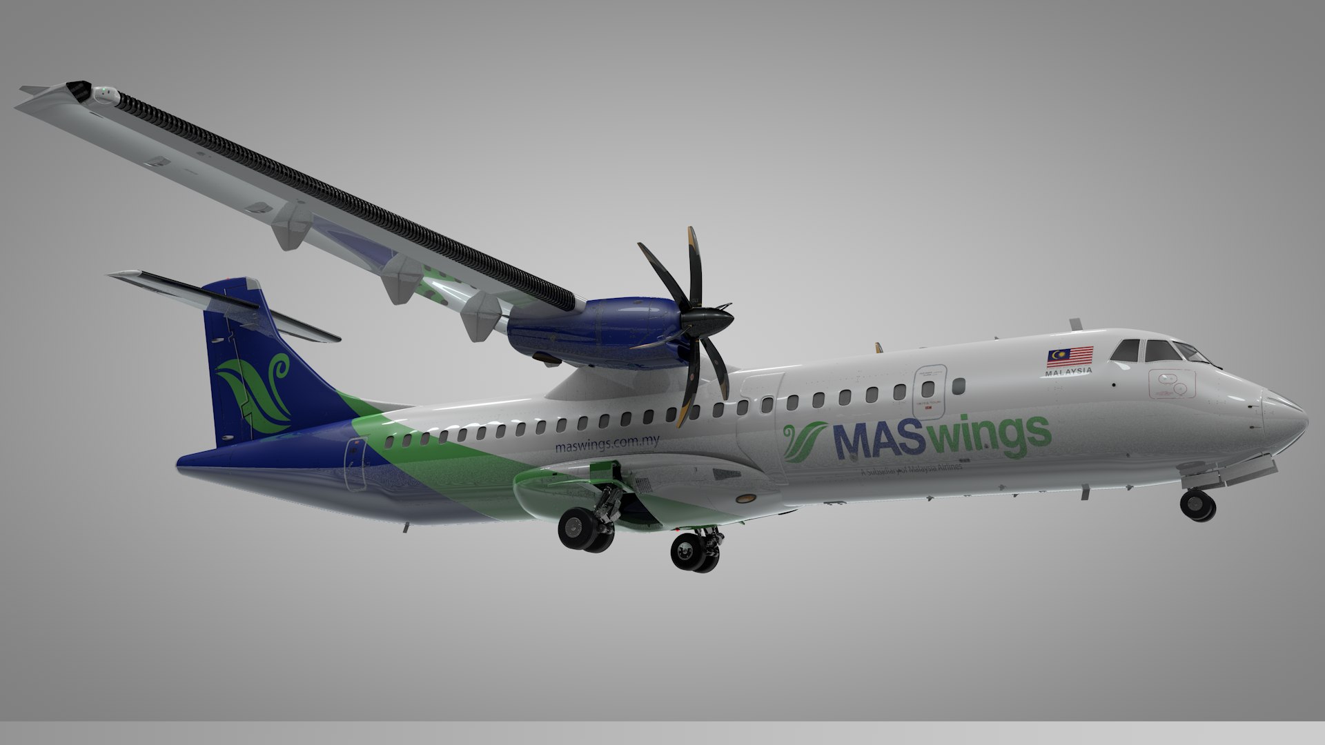 3D ATR 72 MASwings L1687 - TurboSquid 1901689