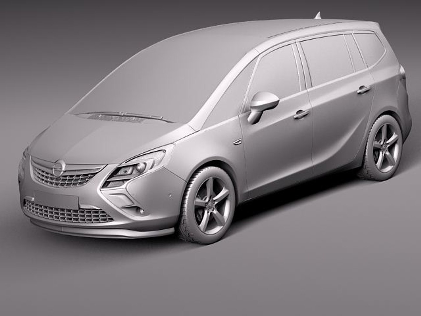 3d Model Opel Zafira Tourer 2012