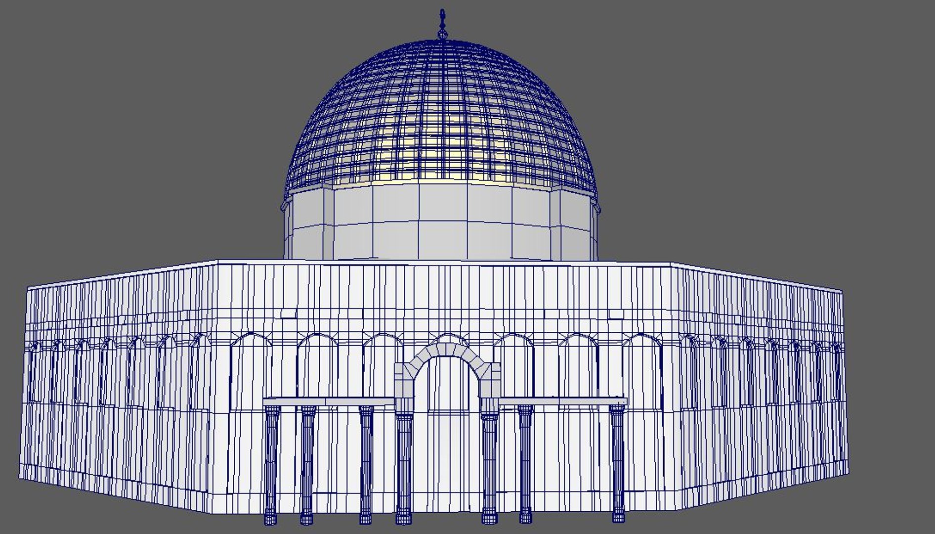 3D Model Rock Jerusalem Aqsa - TurboSquid 1195429