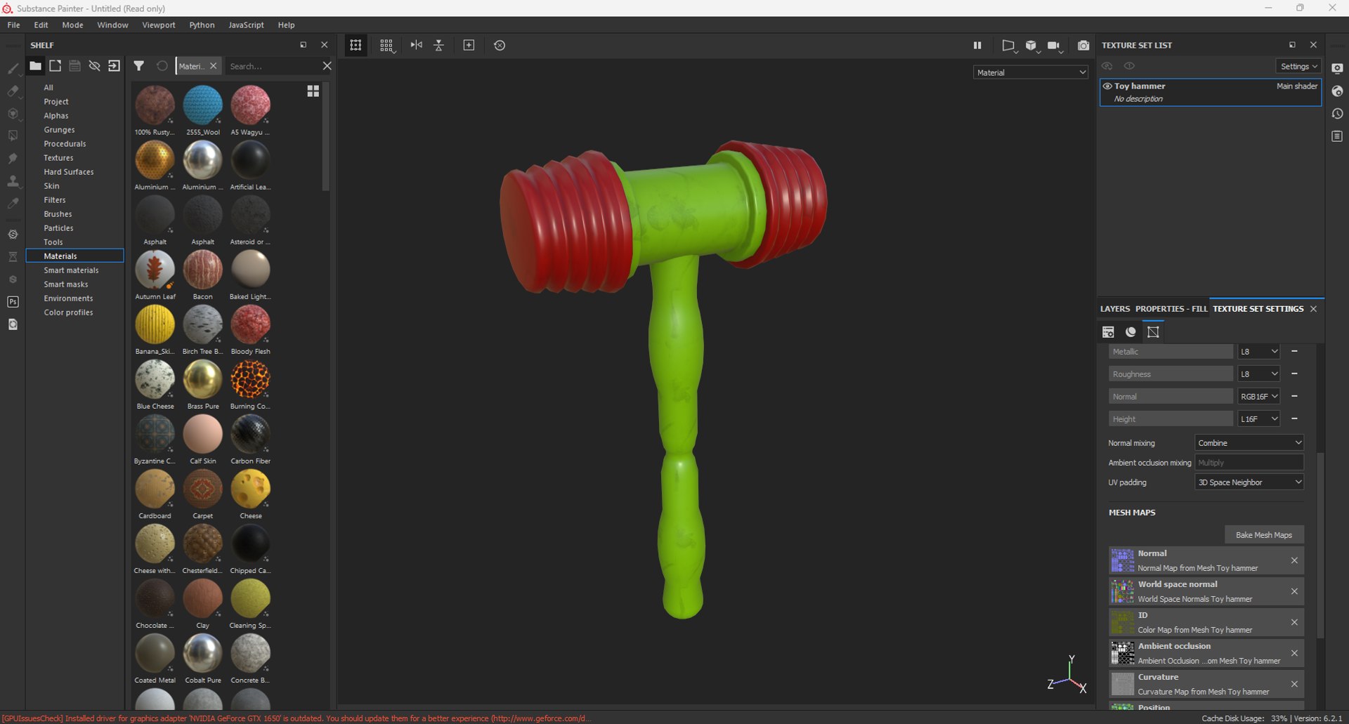 Toy Hammer 3D Model - TurboSquid 2163699