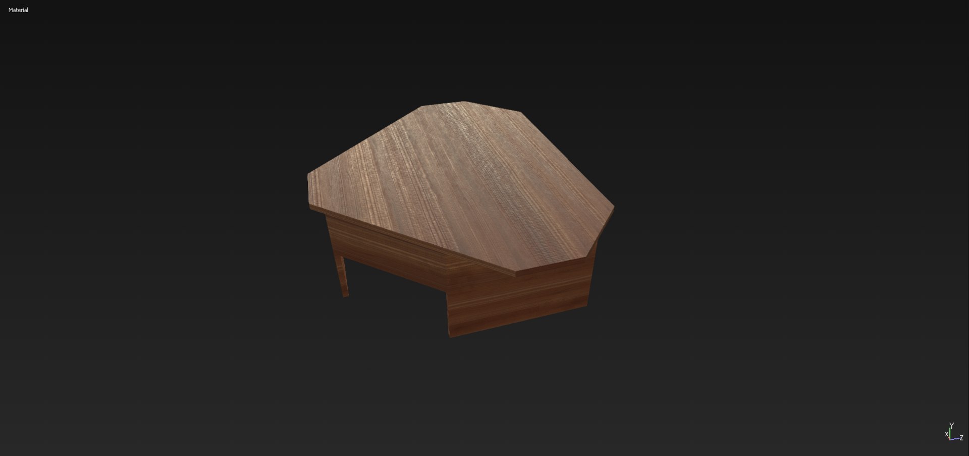 3d Model Corner Desk