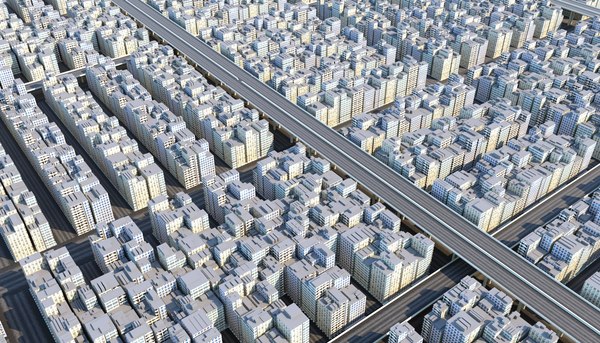 modelo 3d Ciudad Low-Poly - TurboSquid 1683991