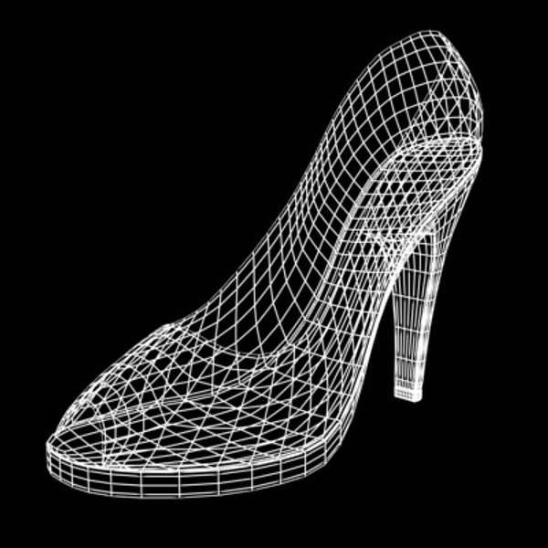 womans shoes 3d max