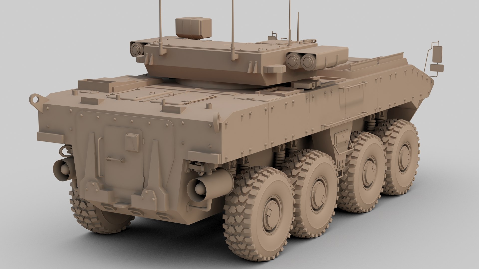 Modern Bumerang Ifv 3d Model