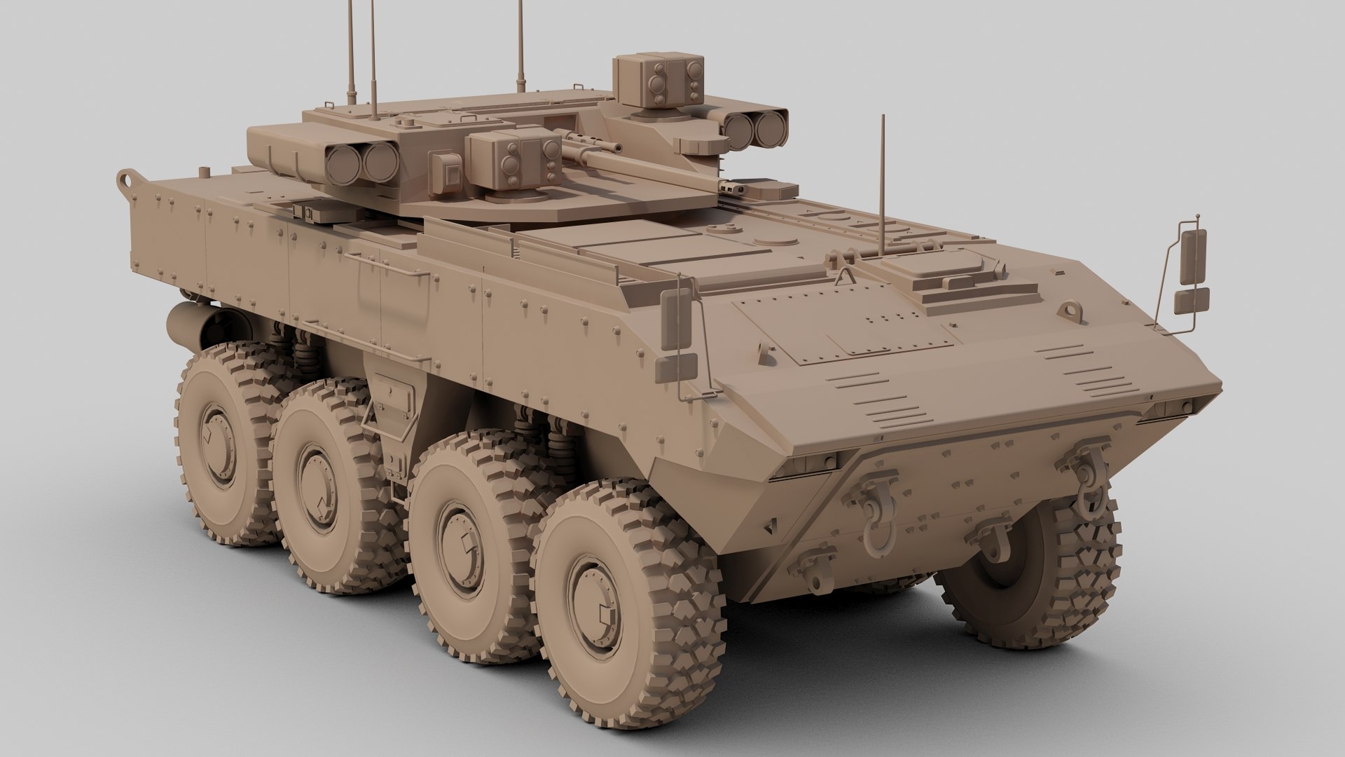 Modern Bumerang Ifv 3d Model