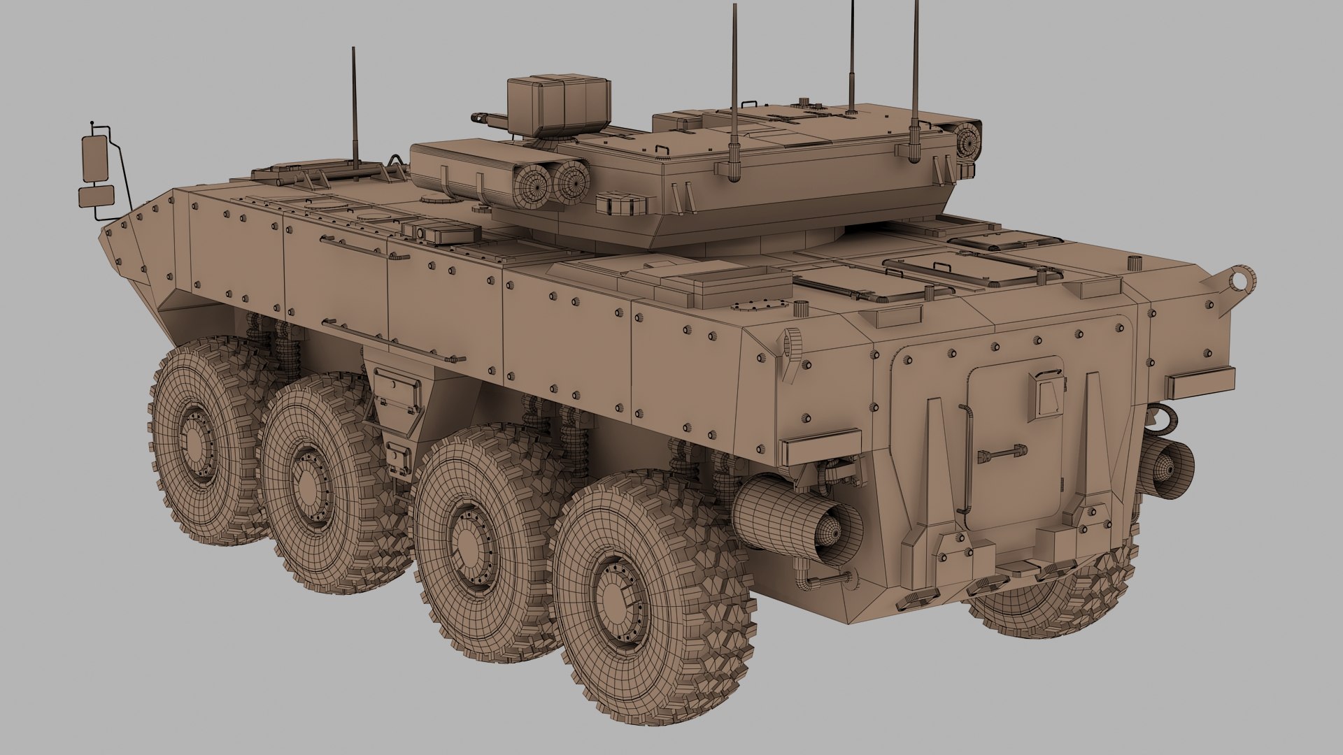 Modern Bumerang Ifv 3d Model