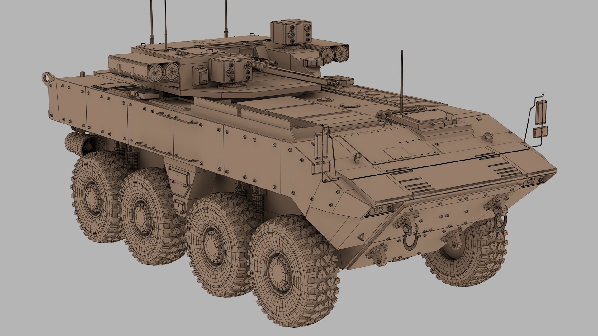 Modern Bumerang Ifv 3d Model