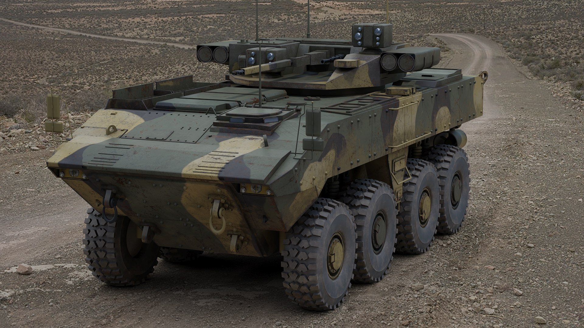 Modello 3D K 17 Bumerang 8x8 IFV - TurboSquid 1124916