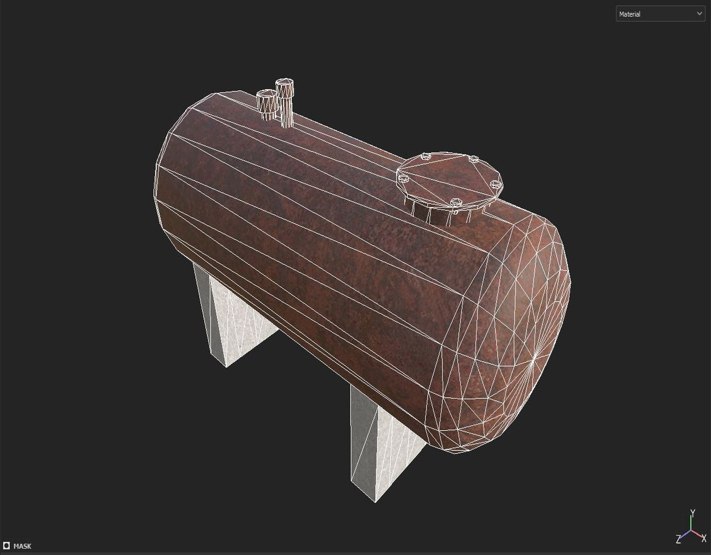 Old Oil Tank 3D Model - TurboSquid 2378670