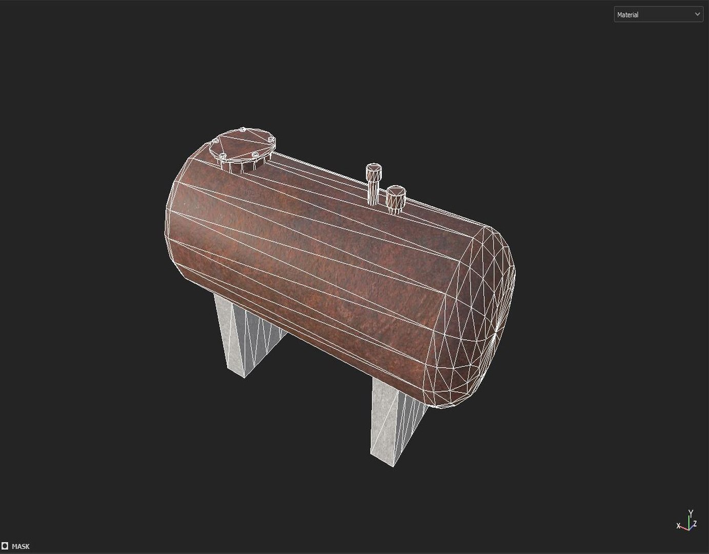 Old Oil Tank 3D Model - TurboSquid 2378670