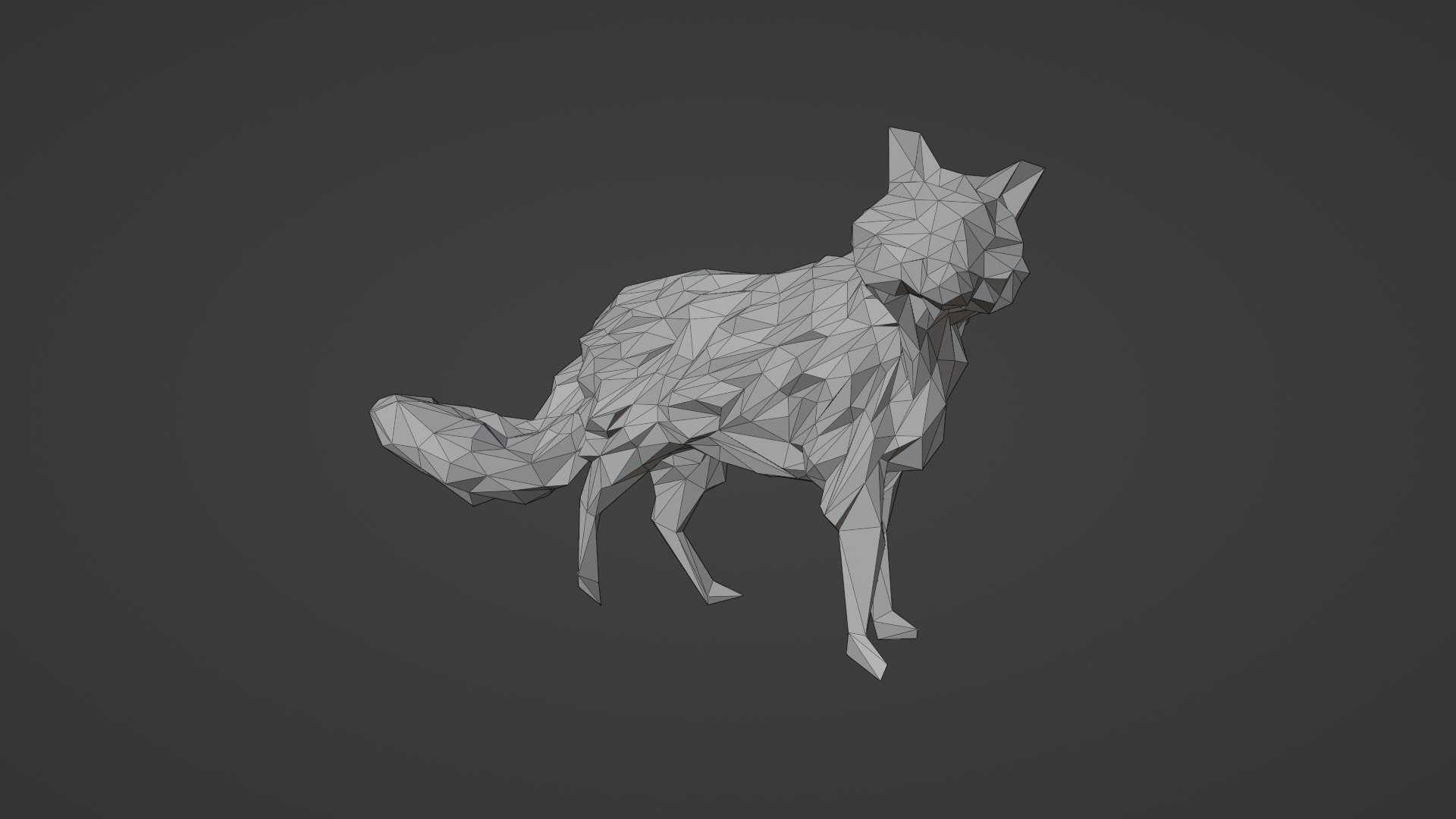 3D Fox Low Poly model - TurboSquid 1990816