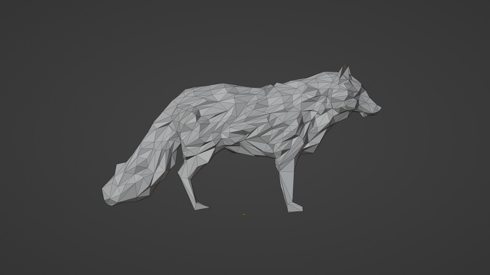 3D Fox Low Poly model - TurboSquid 1990816