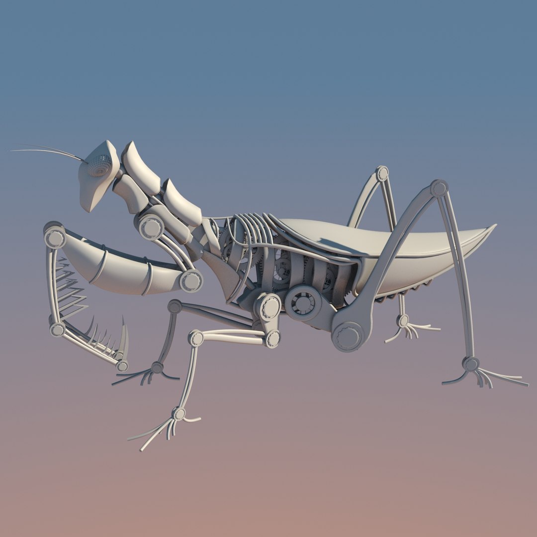 3ds Max Steampunk Mantis