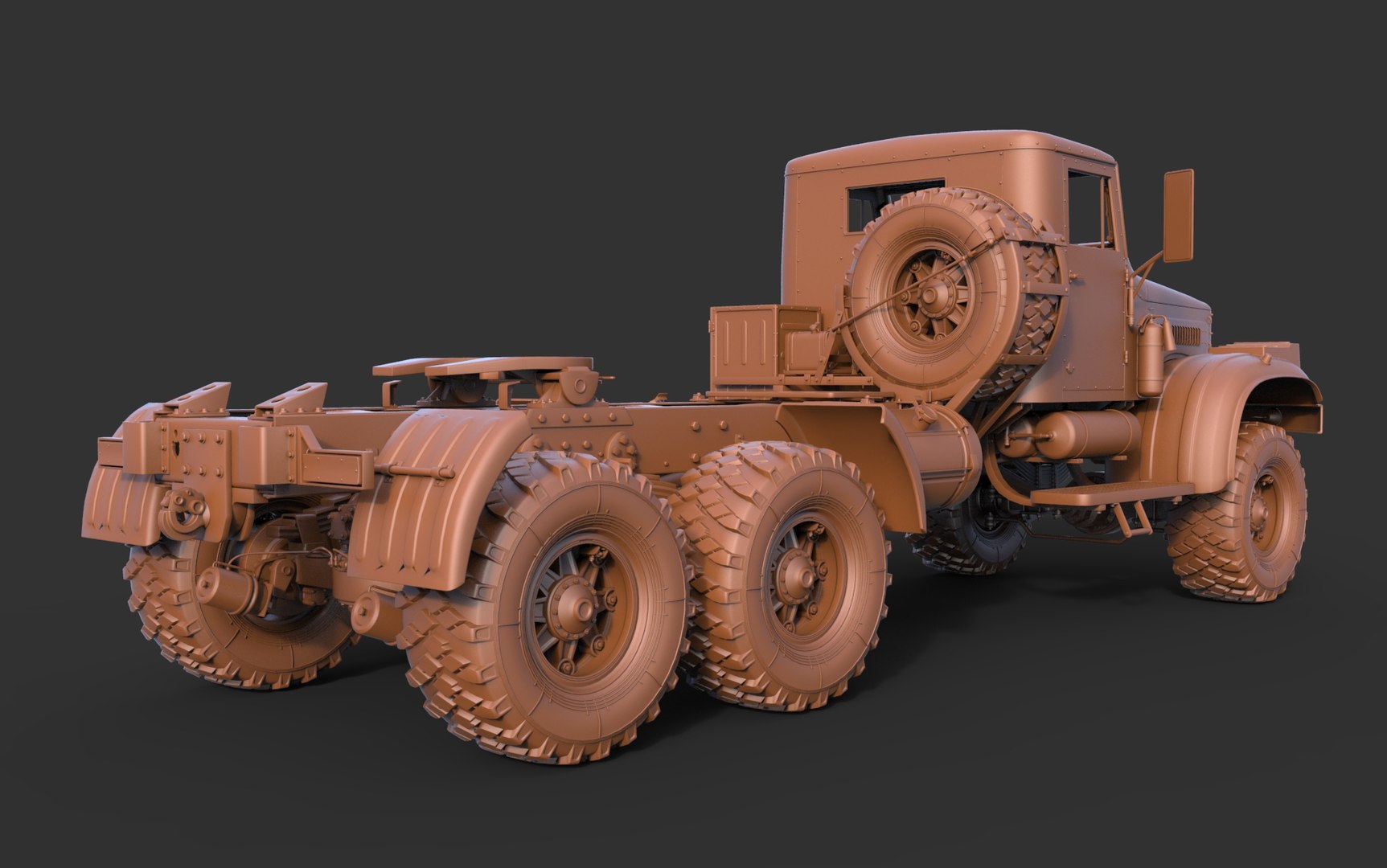 Kraz 255 Truck Tractor Model - TurboSquid 2344151