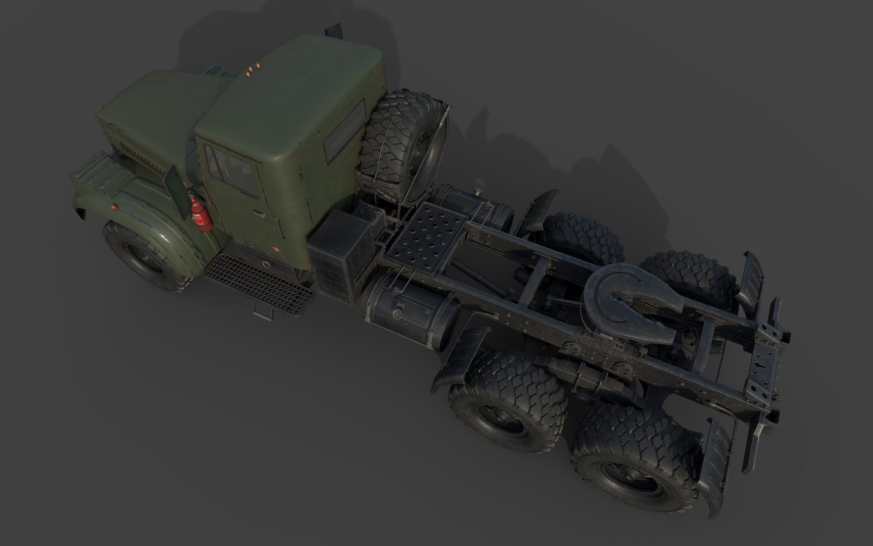 Kraz 255 Truck Tractor Model - TurboSquid 2344151