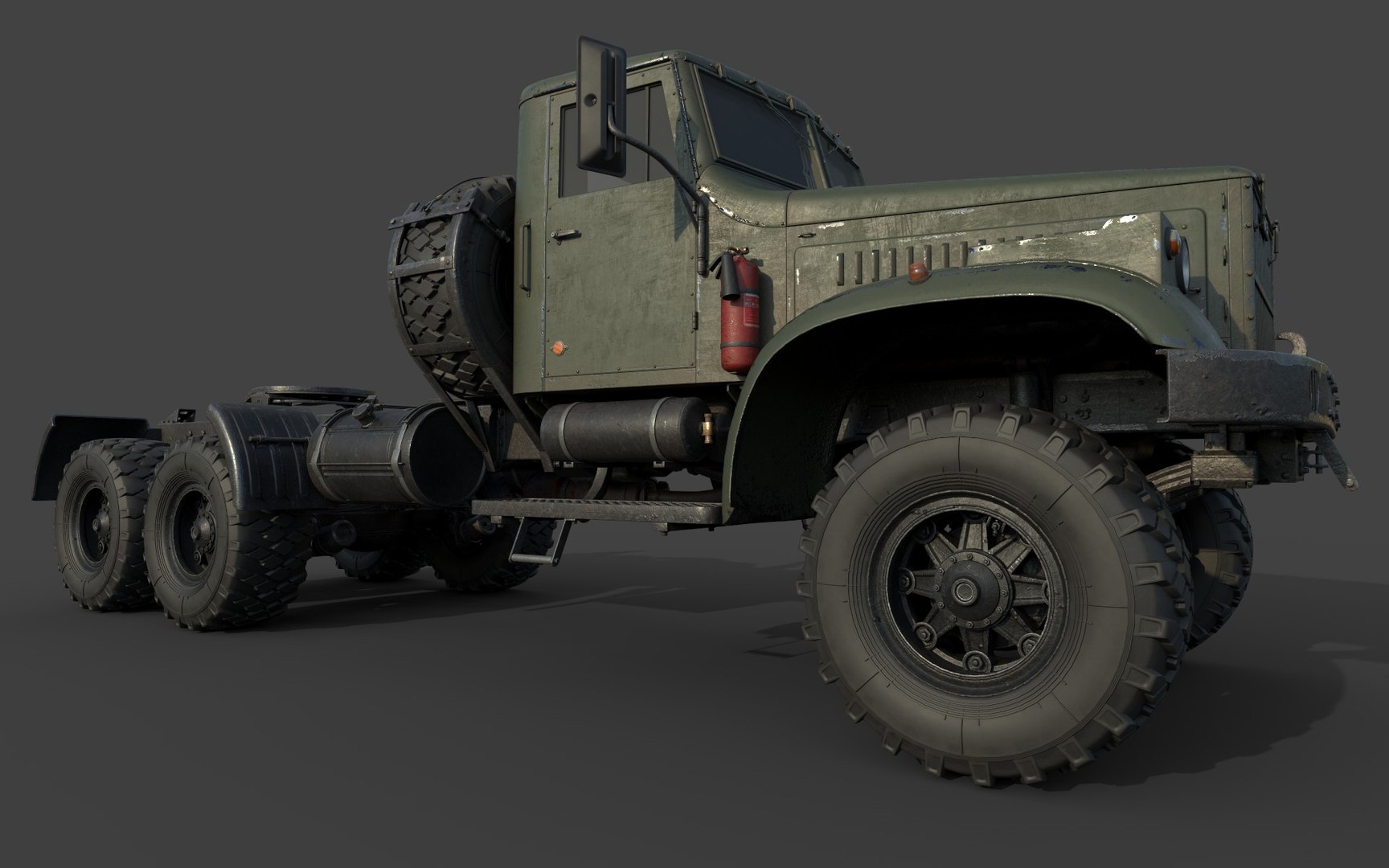 Kraz 255 Truck Tractor Model - TurboSquid 2344151