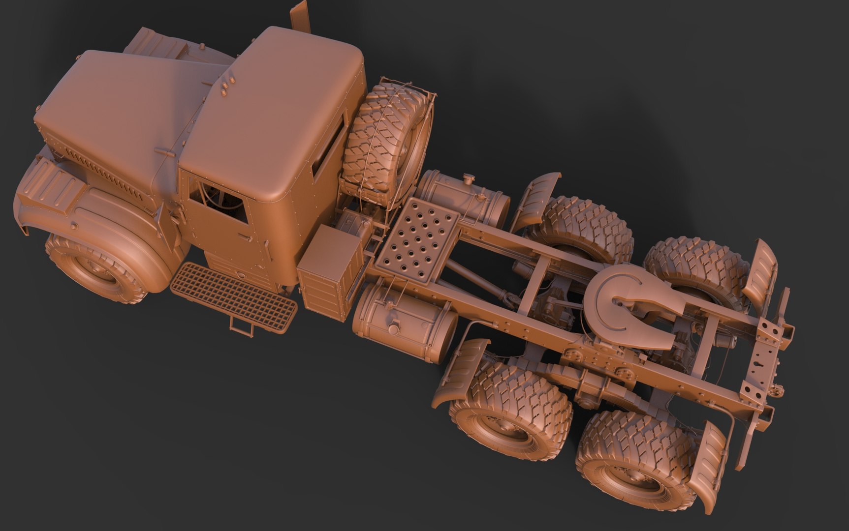 Kraz 255 Truck Tractor Model - TurboSquid 2344151