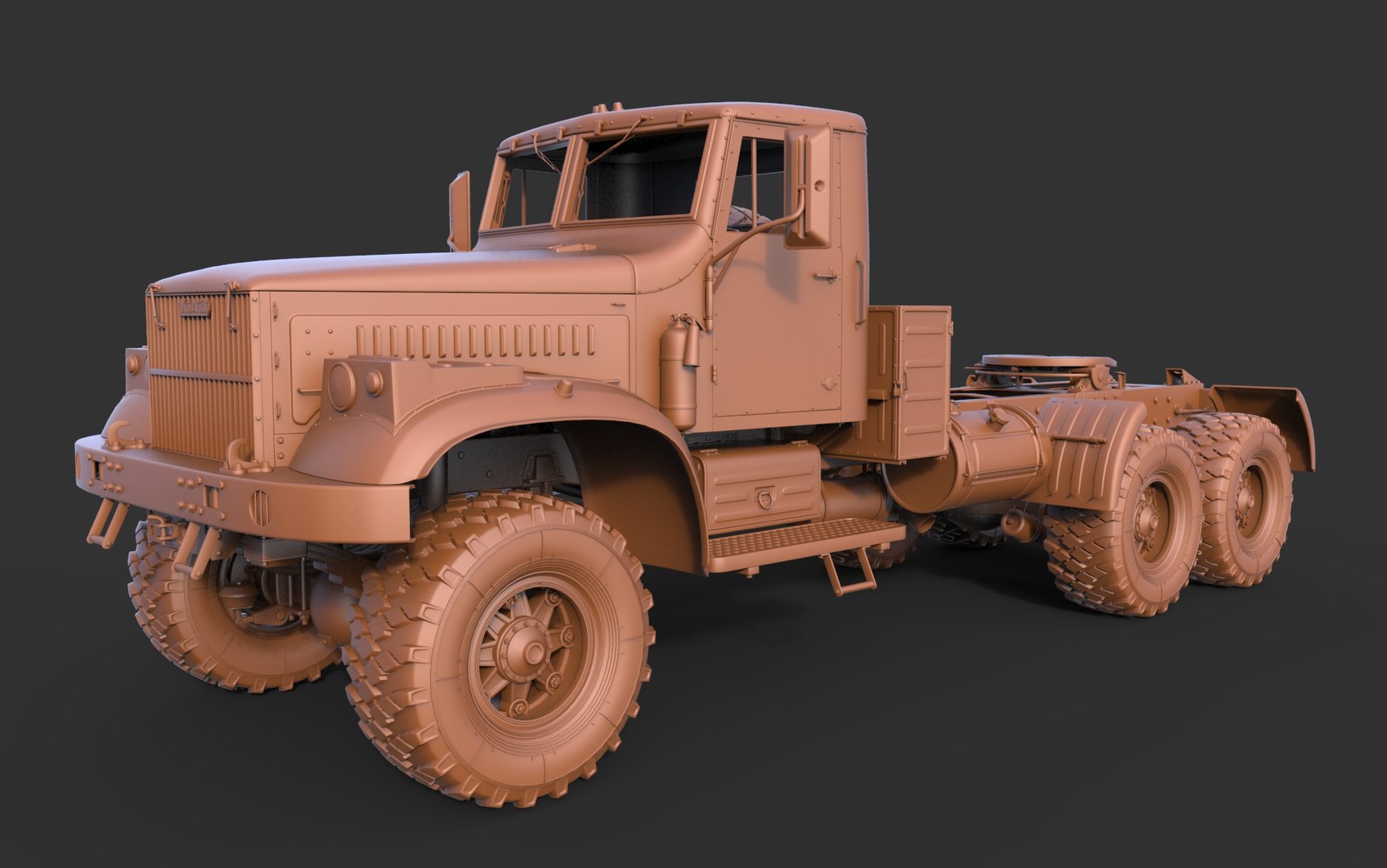 Kraz 255 Truck Tractor Model - TurboSquid 2344151