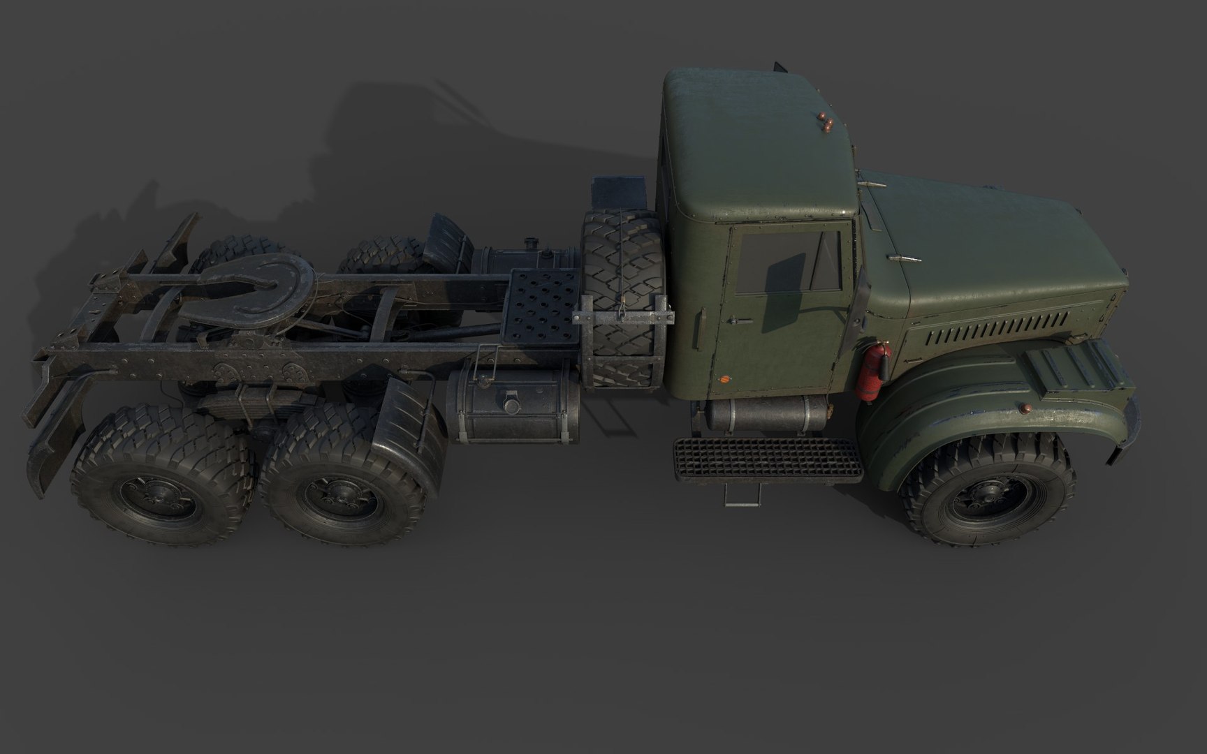 Kraz 255 Truck Tractor Model - TurboSquid 2344151