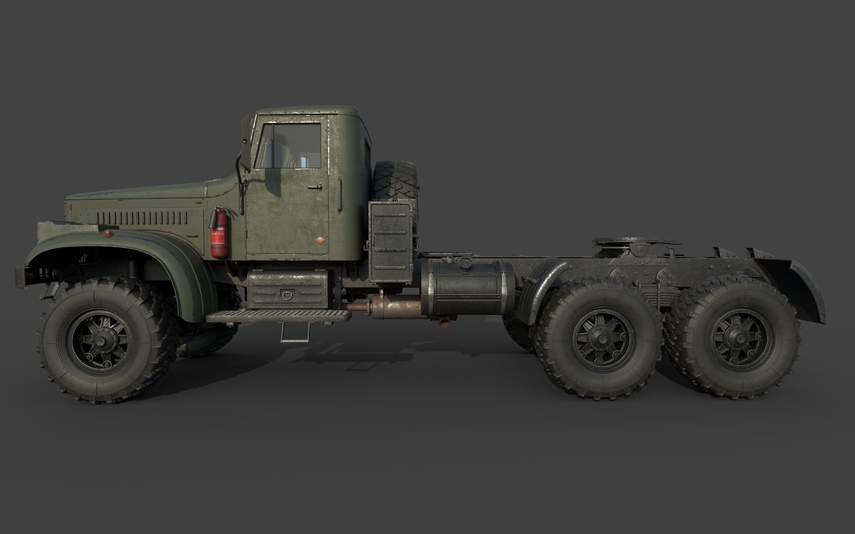 Kraz 255 Truck Tractor Model - TurboSquid 2344151