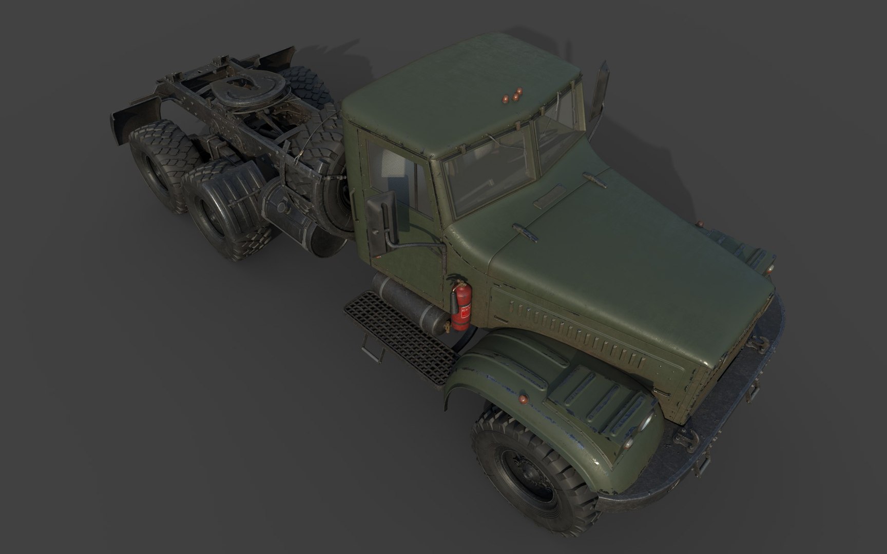 Kraz 255 Truck Tractor Model - TurboSquid 2344151