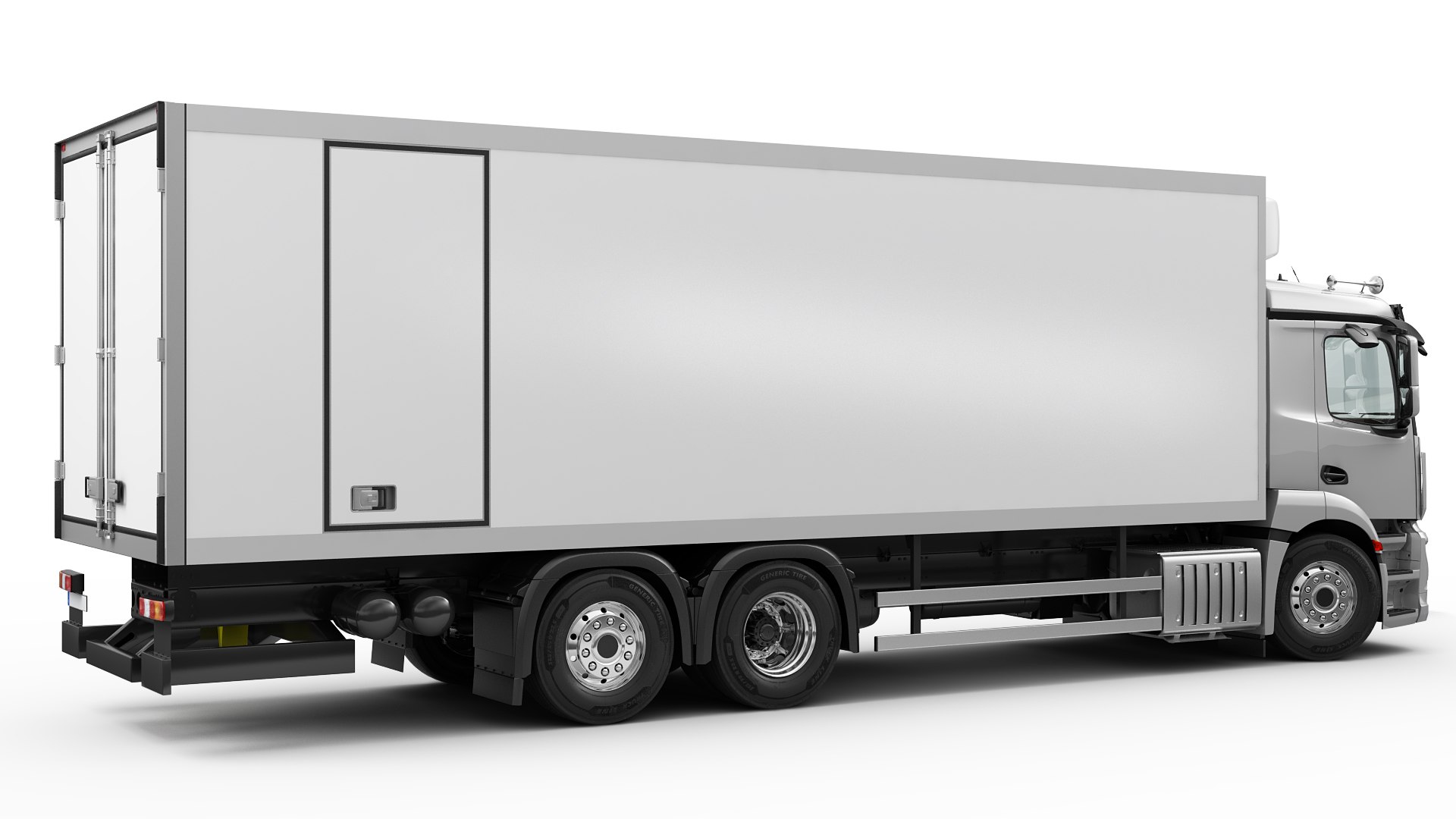 Generic Truck 6X2 VAN 3D Model - TurboSquid 2111577