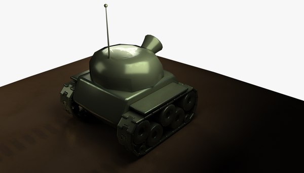tiny toy tank 3d model