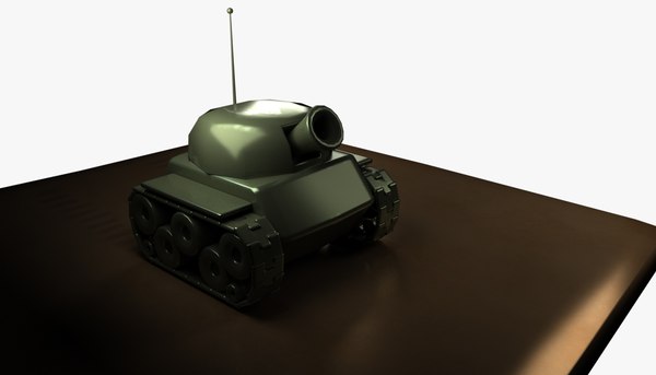 tiny toy tank 3d model