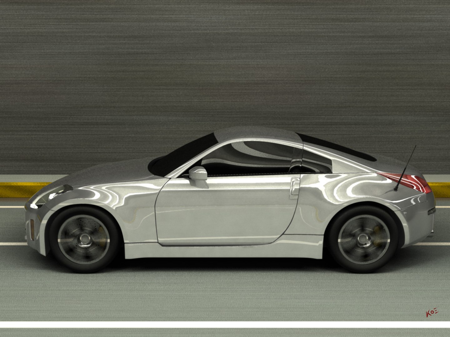 Obj Highpoly Nissan 350z Car Interiors