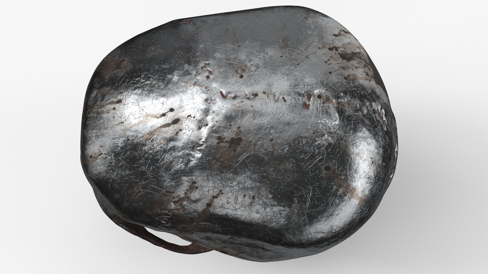 Human Skull Sci-fi Rusty A 3D Model - TurboSquid 1987462