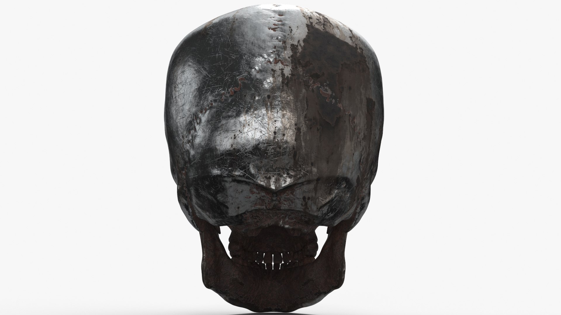 Human Skull Sci-fi Rusty A 3D Model - TurboSquid 1987462