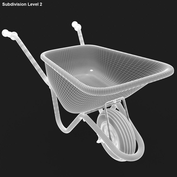 3d model wheelbarrow scanline