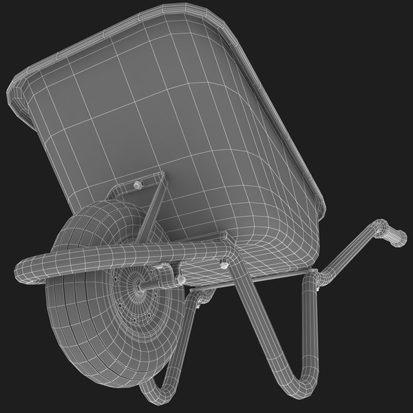 3d model wheelbarrow scanline