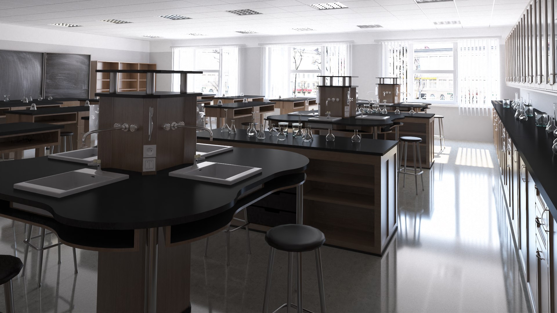 Scientific Laboratory Classroom 1 3D Model - TurboSquid 2009810