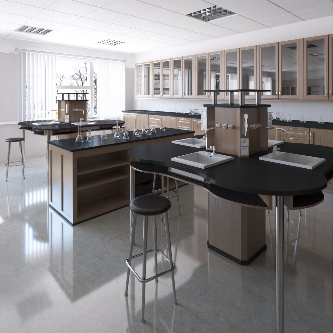 Scientific Laboratory Classroom 1 3D Model - TurboSquid 2009810