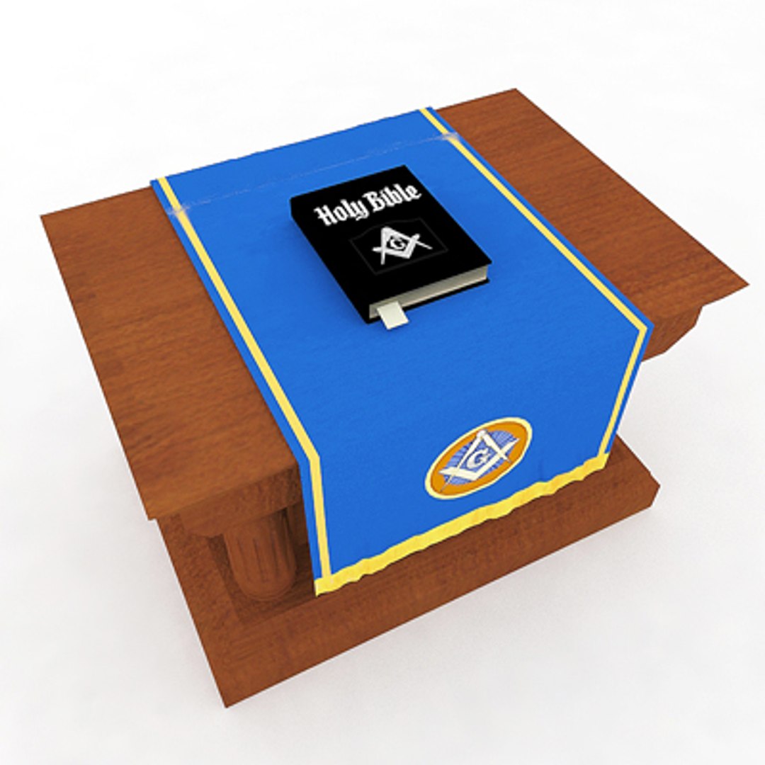 3d Model Masonic Altar Bible