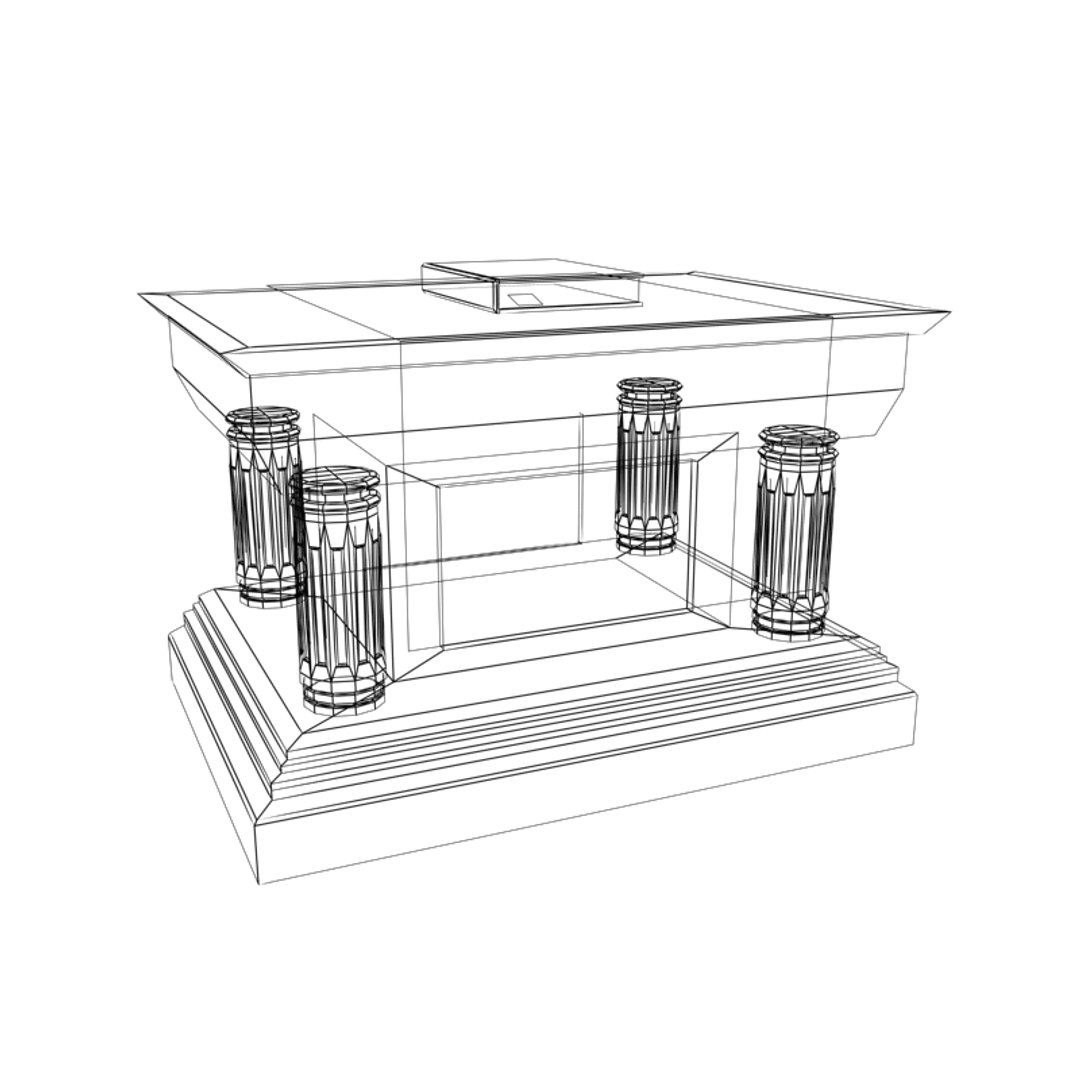 3d Model Masonic Altar Bible