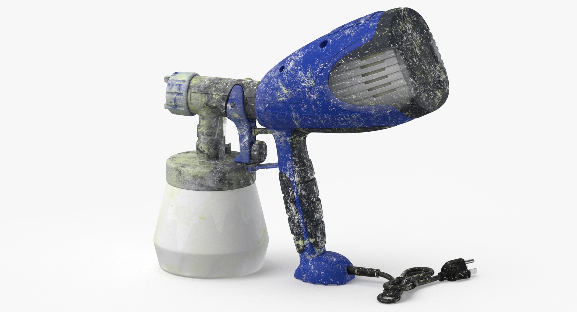 3D Paint Sprayer Clean and Dirty model - TurboSquid 2098362