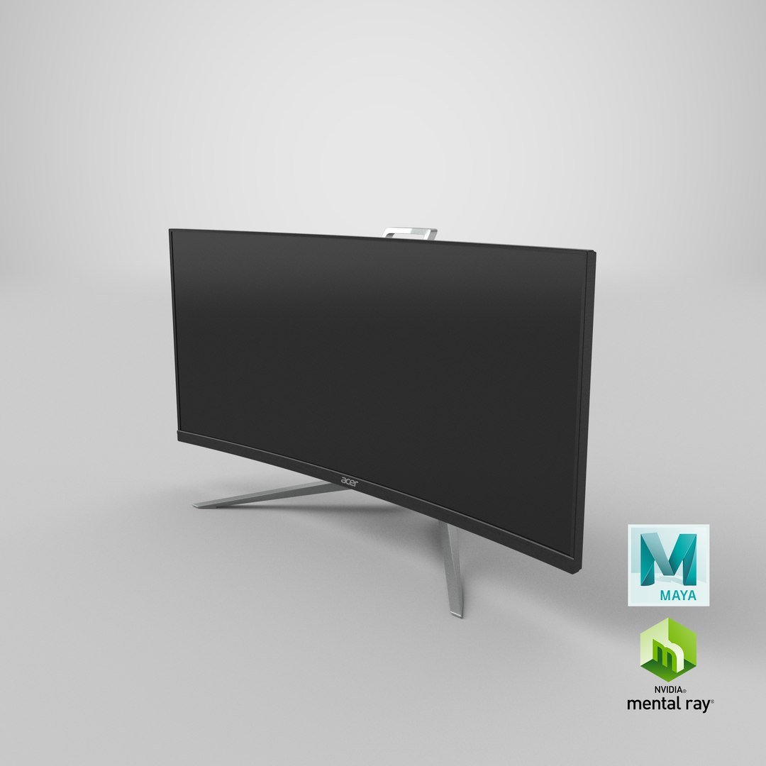 Acer ultrawide qhd monitor 3D model - TurboSquid 1311951