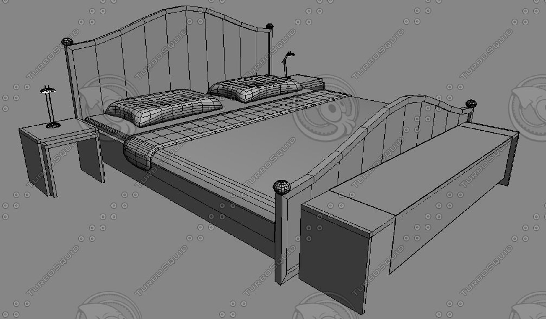 bed 3d max