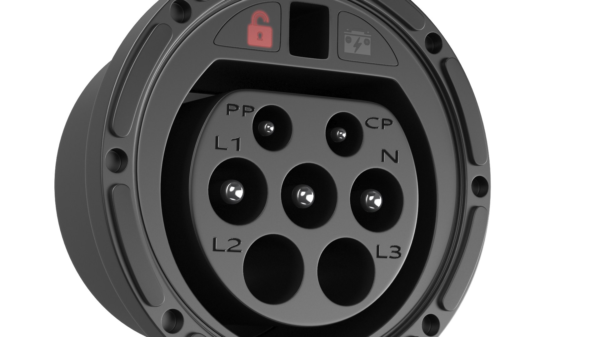 3D model Detailed Electric Charge Socket - TurboSquid 2019706