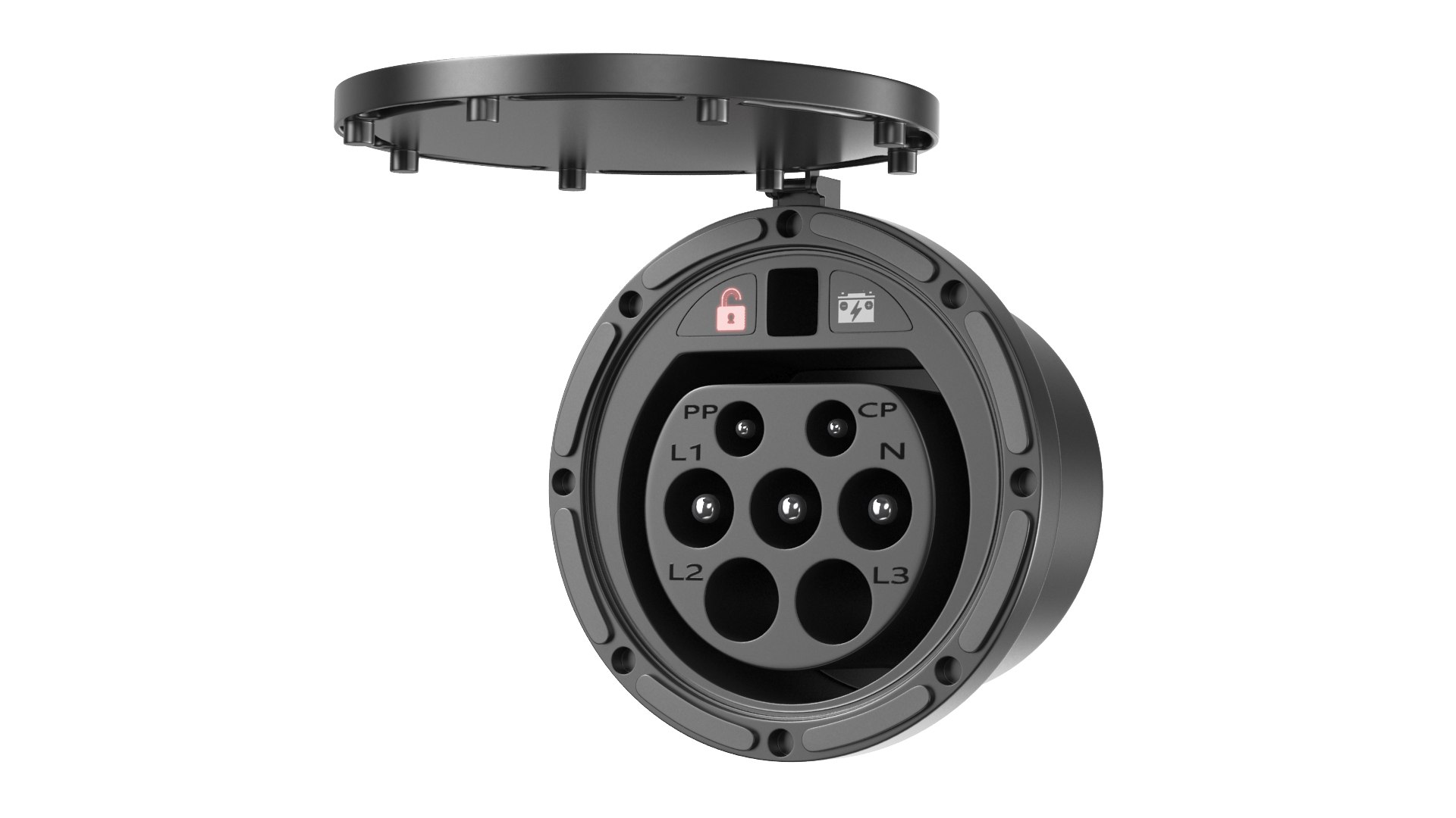 3D model Detailed Electric Charge Socket - TurboSquid 2019706