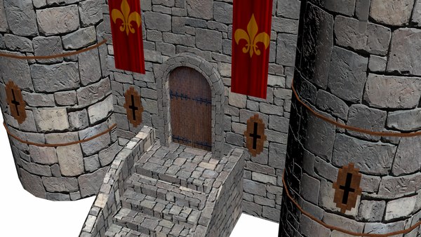 3D castle medieval - TurboSquid 1713432