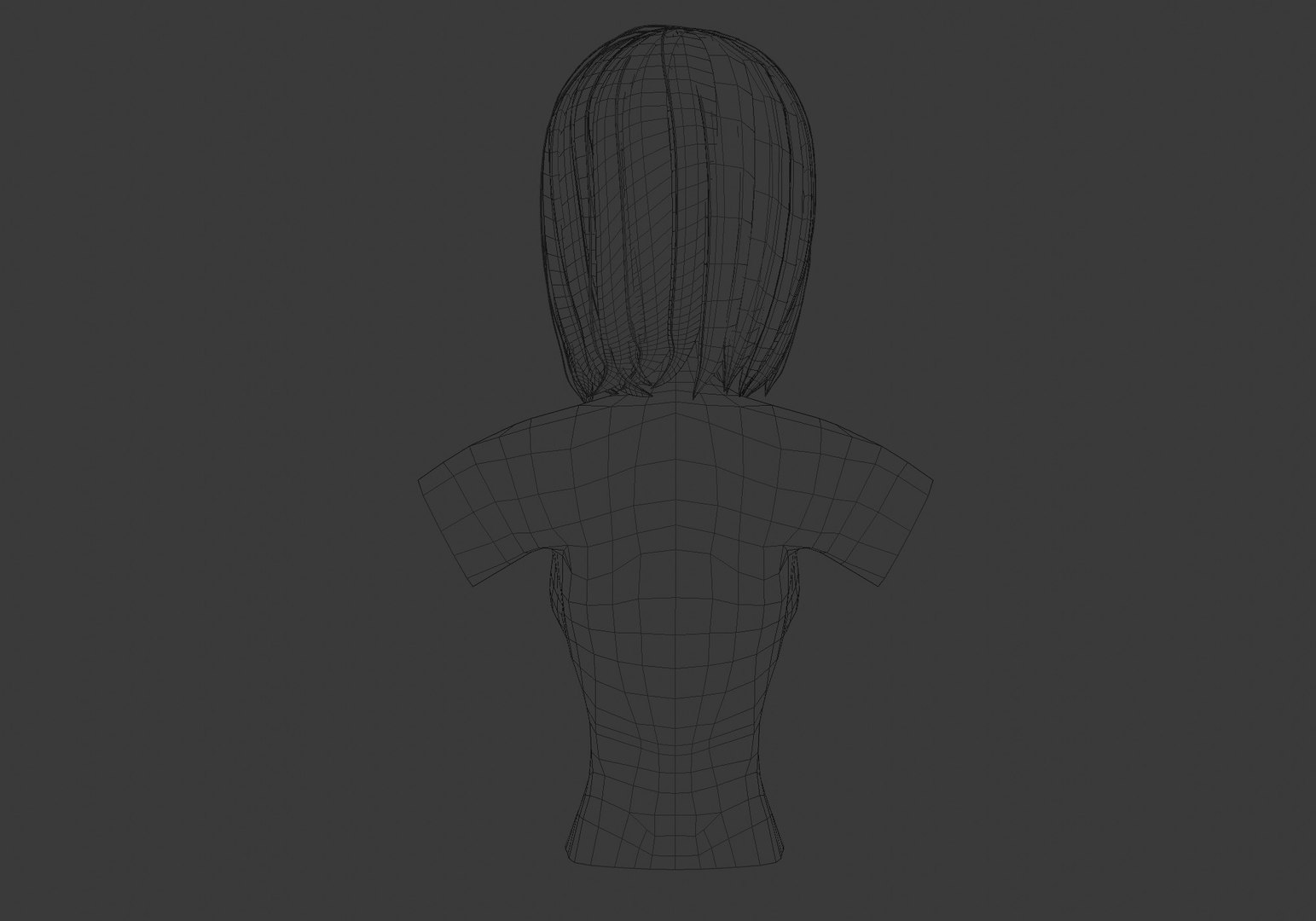 Female Classic Hairstyle 3D Model - TurboSquid 1932565