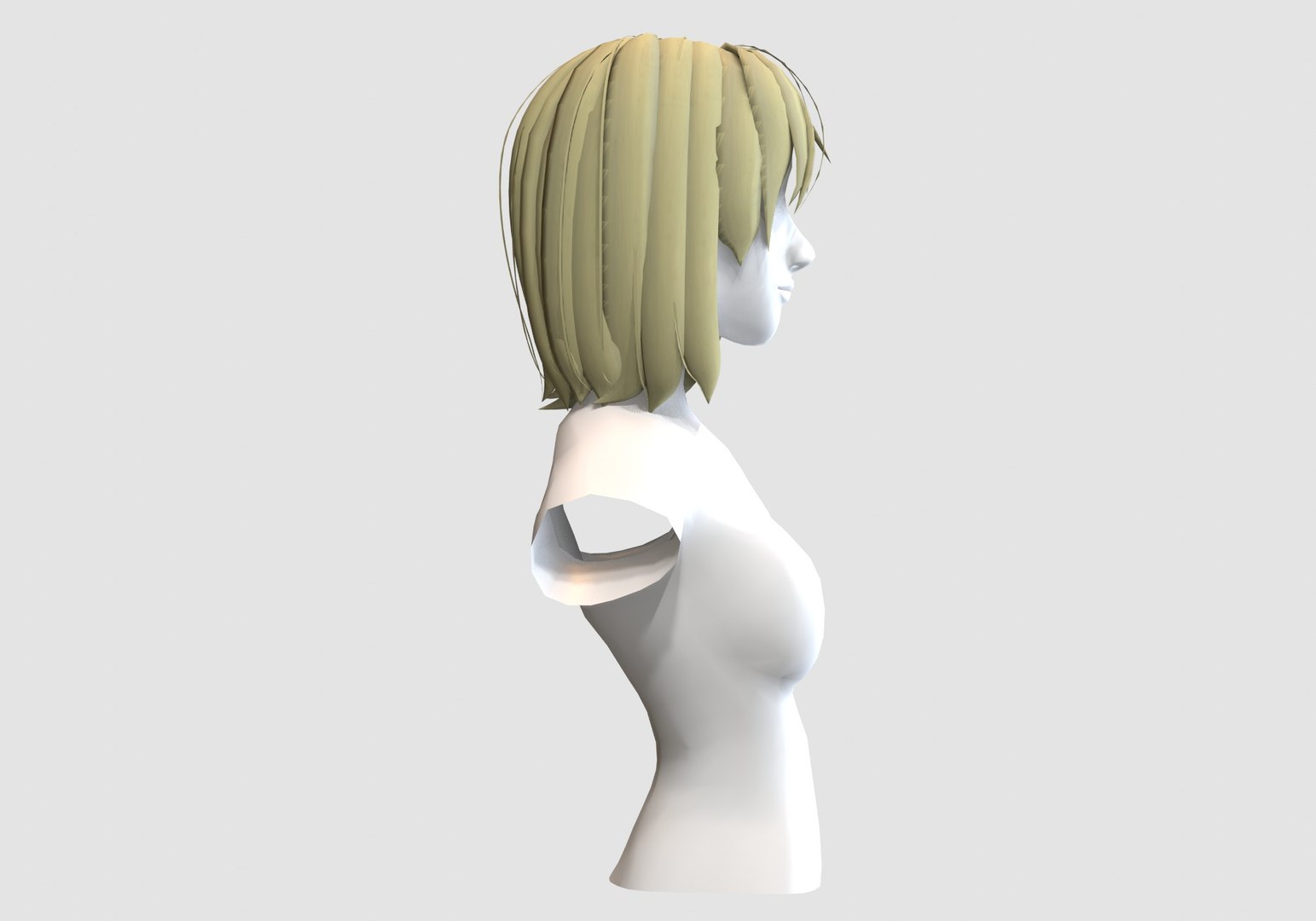 Female Classic Hairstyle 3D Model - TurboSquid 1932565